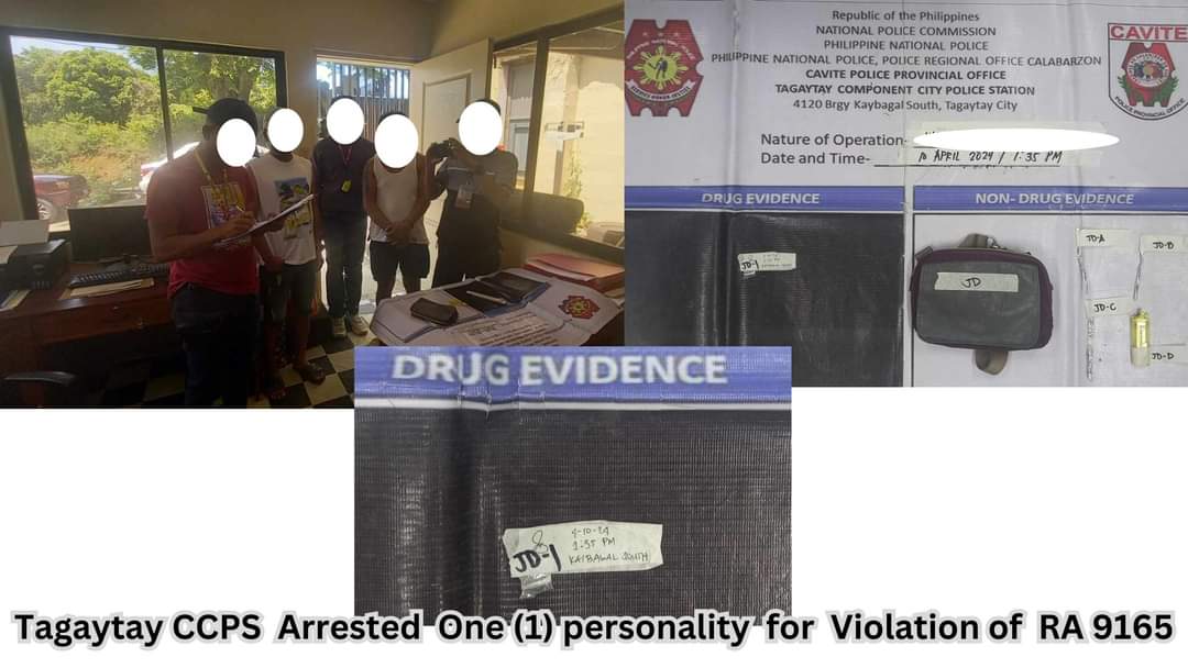 Drug Arrest in Tagaytay City: Police Seize Suspected 'Shabu' - Cavite News