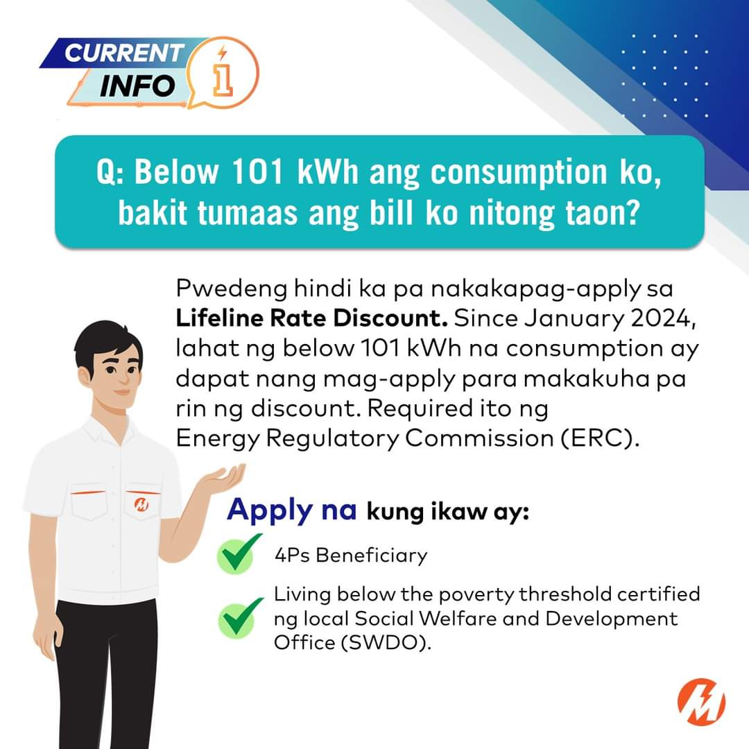 Meralco Implements Updated Rules for Lifeline Rate Discount Program ...