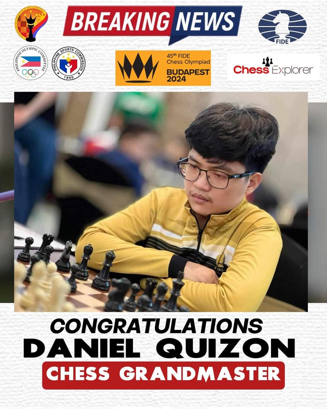Dasmariñas-Born Daniel Quizon Becomes PH 17th Grandmaster - Cavite News