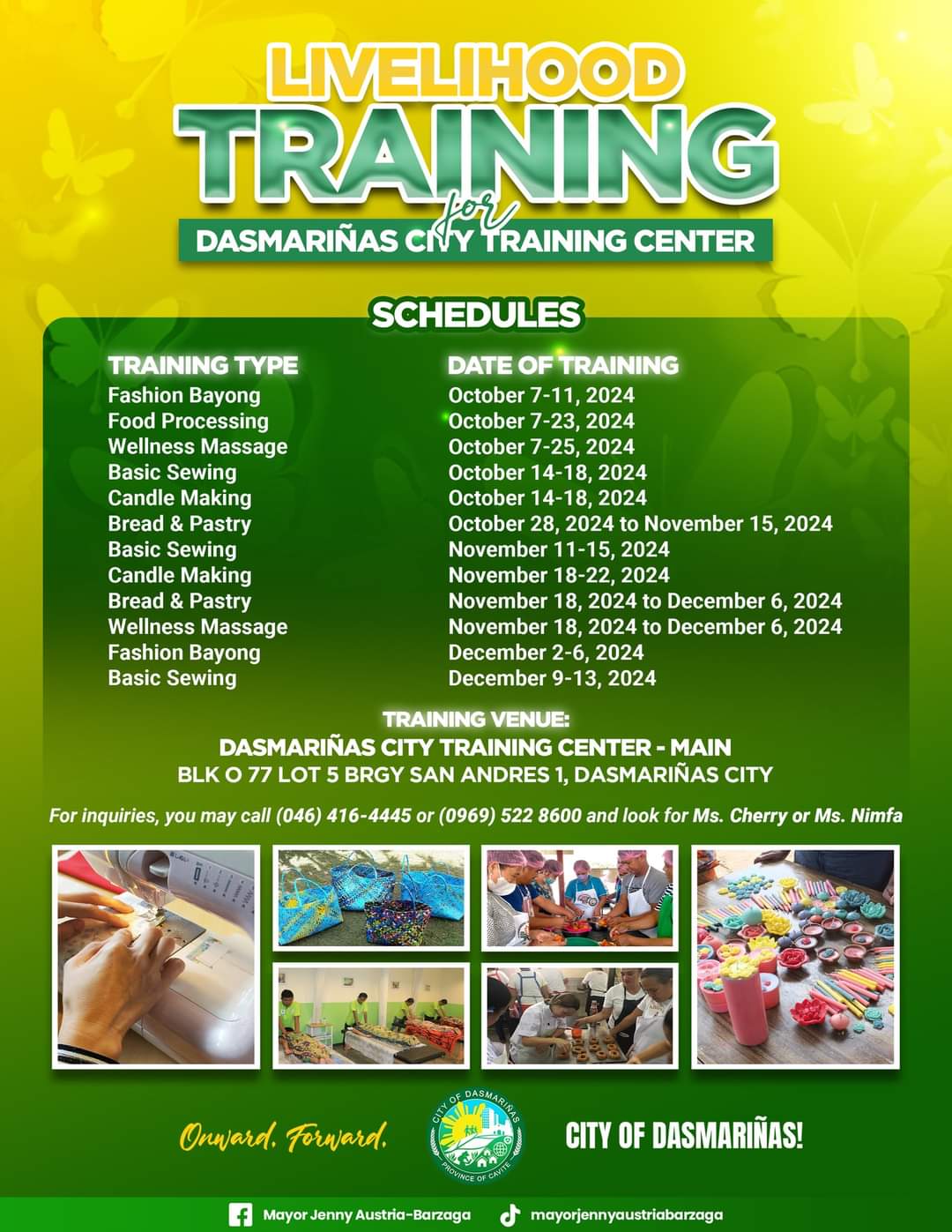 Dasmariñas City Training Center Announces Livelihood Programs Through ...