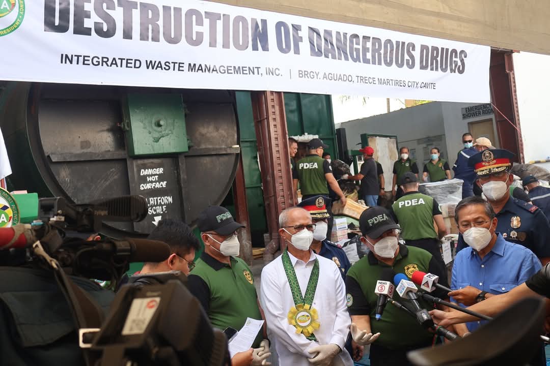 Cavite Police Join P5.32-Billion Drug Destruction Led by PDEA - Cavite News