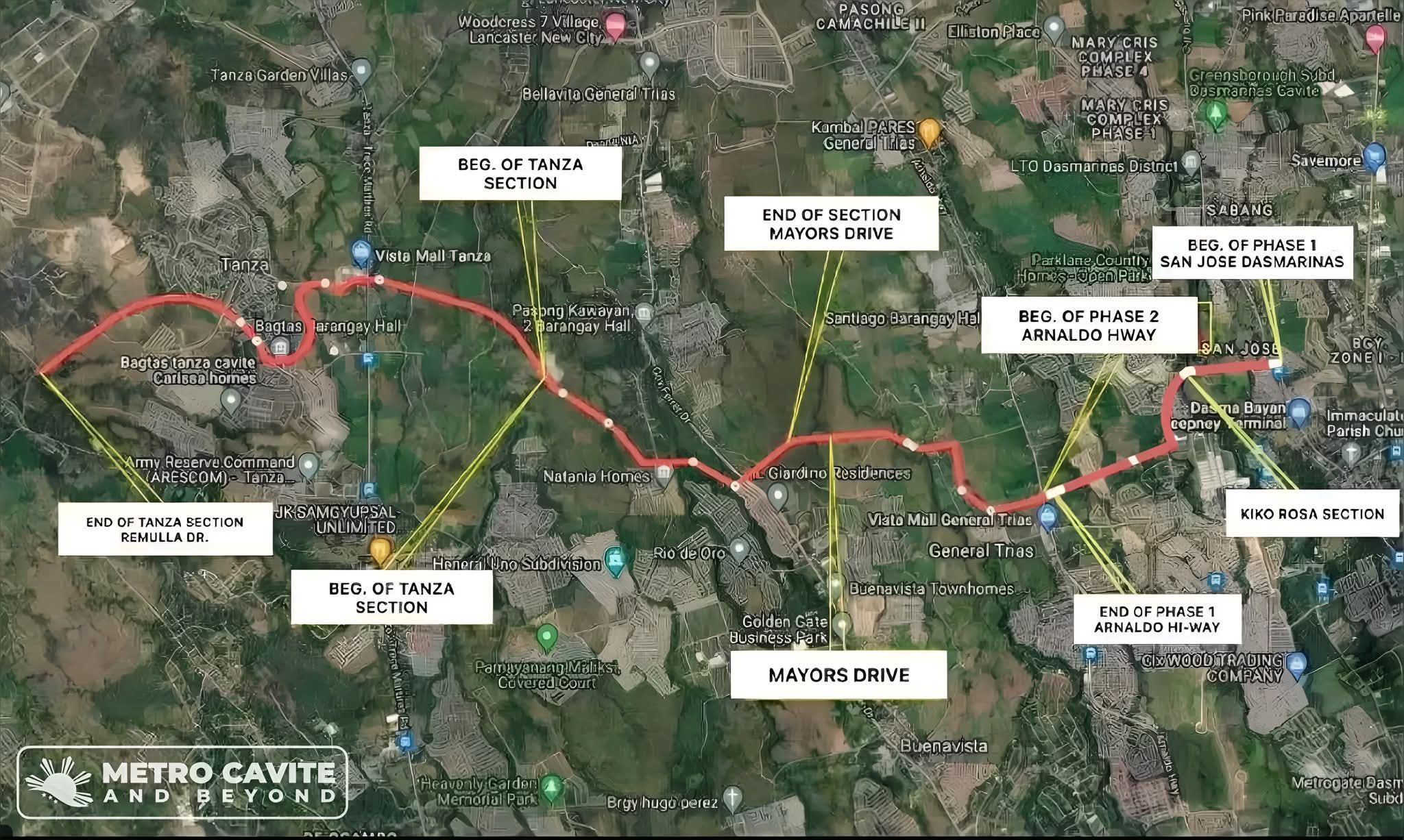 New Cavite road segment to link General Trias, Tanza, easing traffic ...