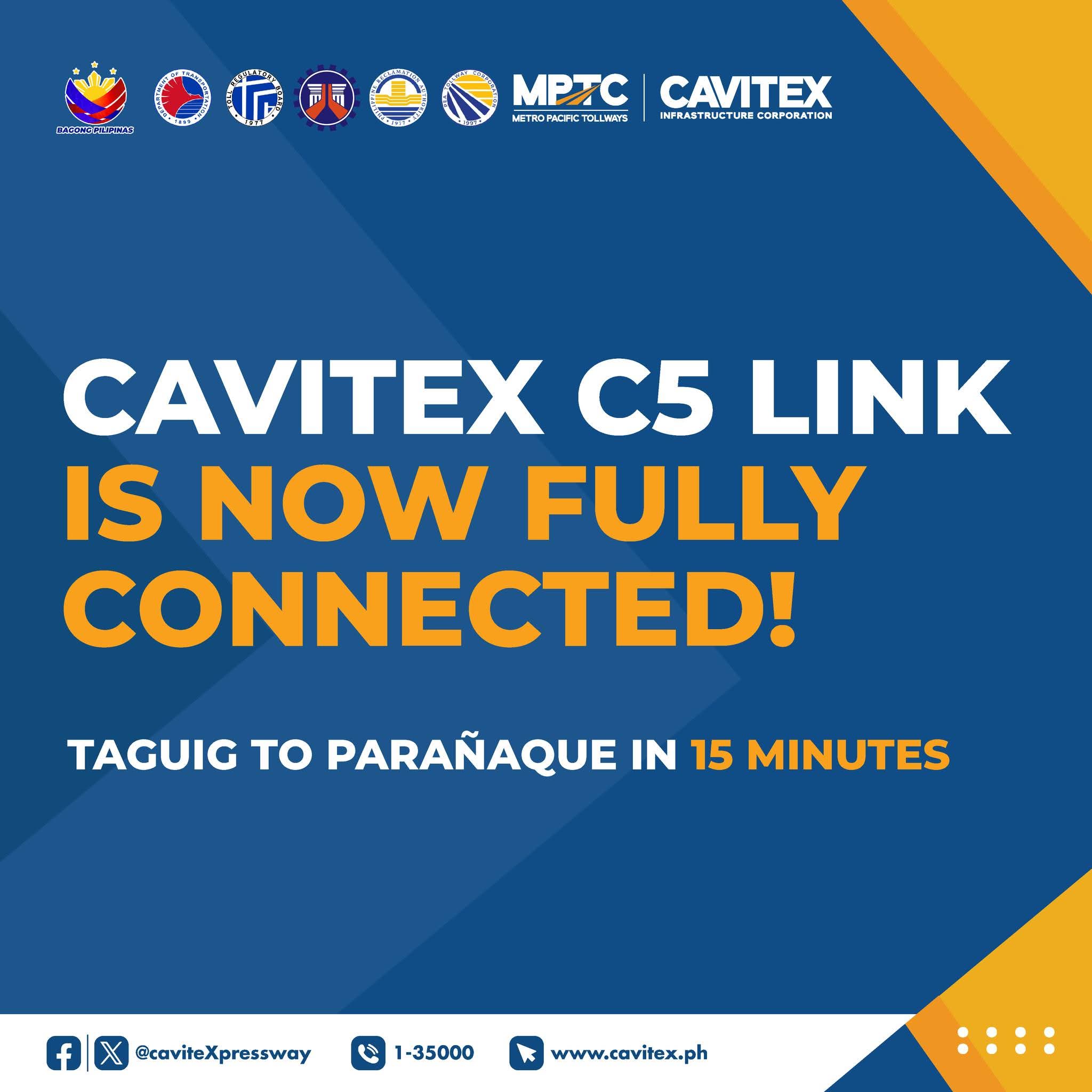 CAVITEX C5 Link Now Operational - Cavite News