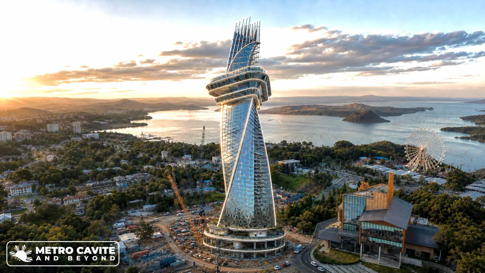Tagaytay Tourist Iconic Tower Rises As New Landmark Cavite News
